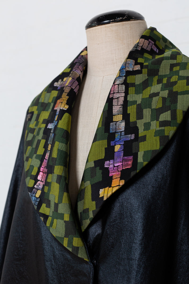 "City Slicker" Reimagined Vintage Kimono - Kimono Zulu Artist Collabor